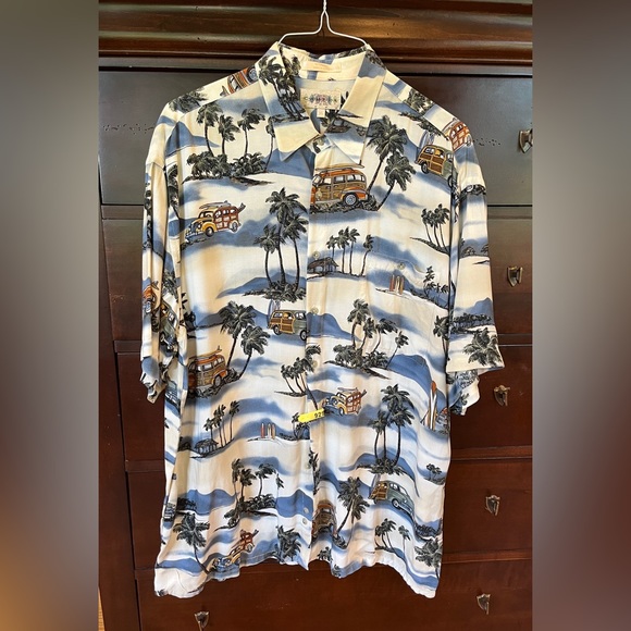 campia moda | Shirts | Campia Moda Hawaiian Shirt Surfboards Station ...